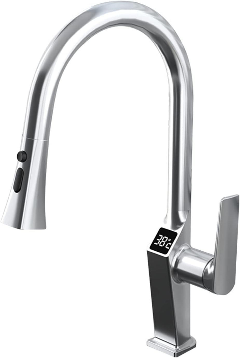 Kitchen Faucets with Pull Down Sprayer, High Arc Pull Out Kitchen Faucet with Sprayer, Brass ...