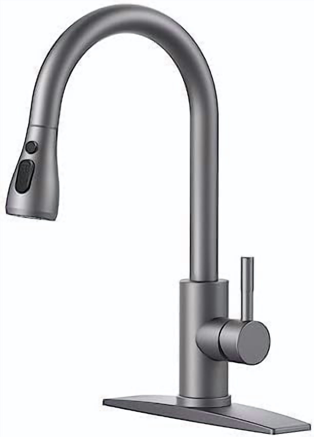 Kitchen Faucets with Pull Down Sprayer, High Arc Single Handle Classic ...