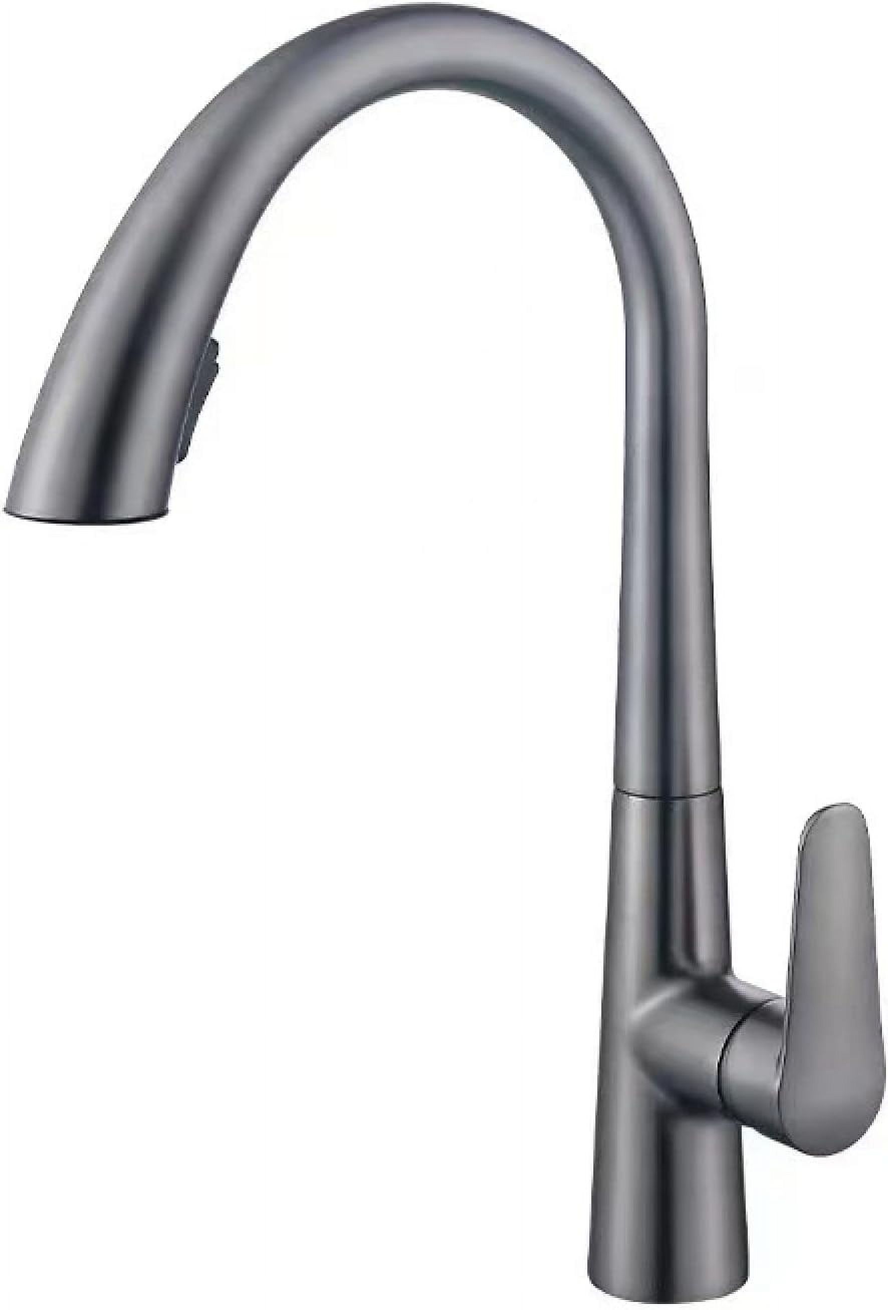 Kitchen Faucets with Pull Down Sprayer,Single Handle Hot and Cold Water ...