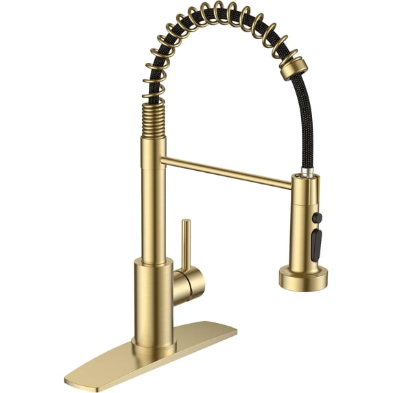 Kitchen Faucets with Sprayer, Stainless Sink Faucet Single Handle with ...