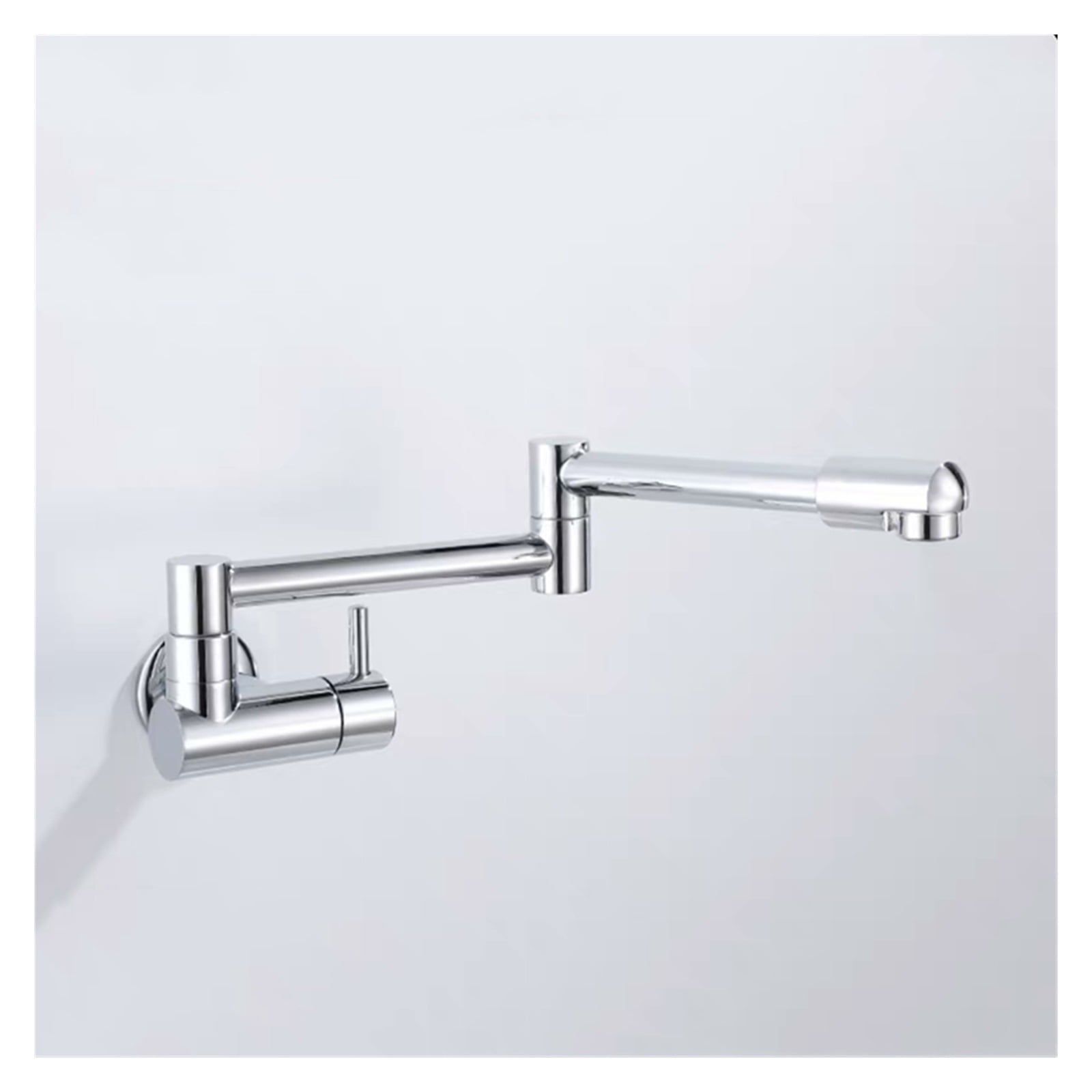 Kitchen Faucets Telescopic Folding Chrome Brass 360 Rotate Wall Mount ...