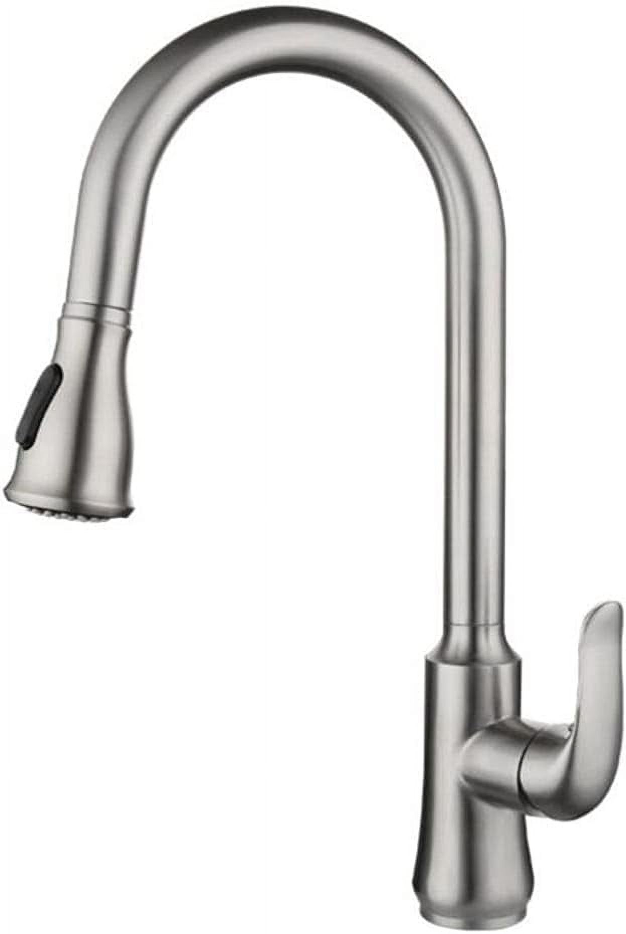 Kitchen Faucets with Pull Out Spray 360° Rotation Stainless Steel ...