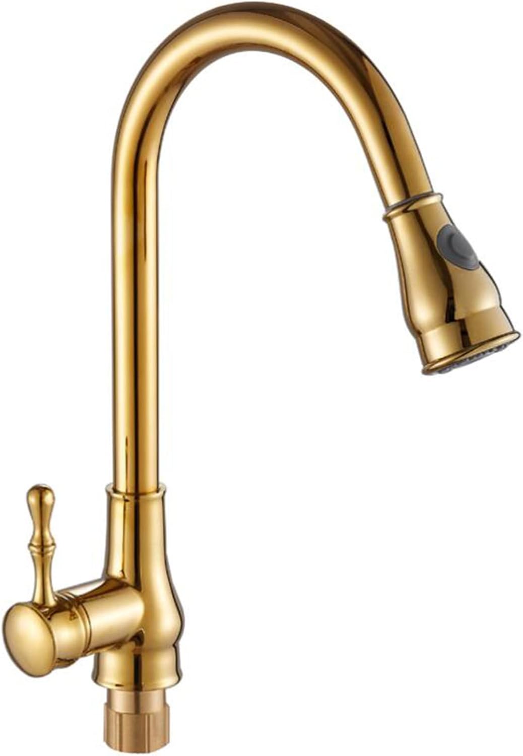 Kitchen Faucets with Pull Out Spray Brass Telescopic Swivel Hot and ...