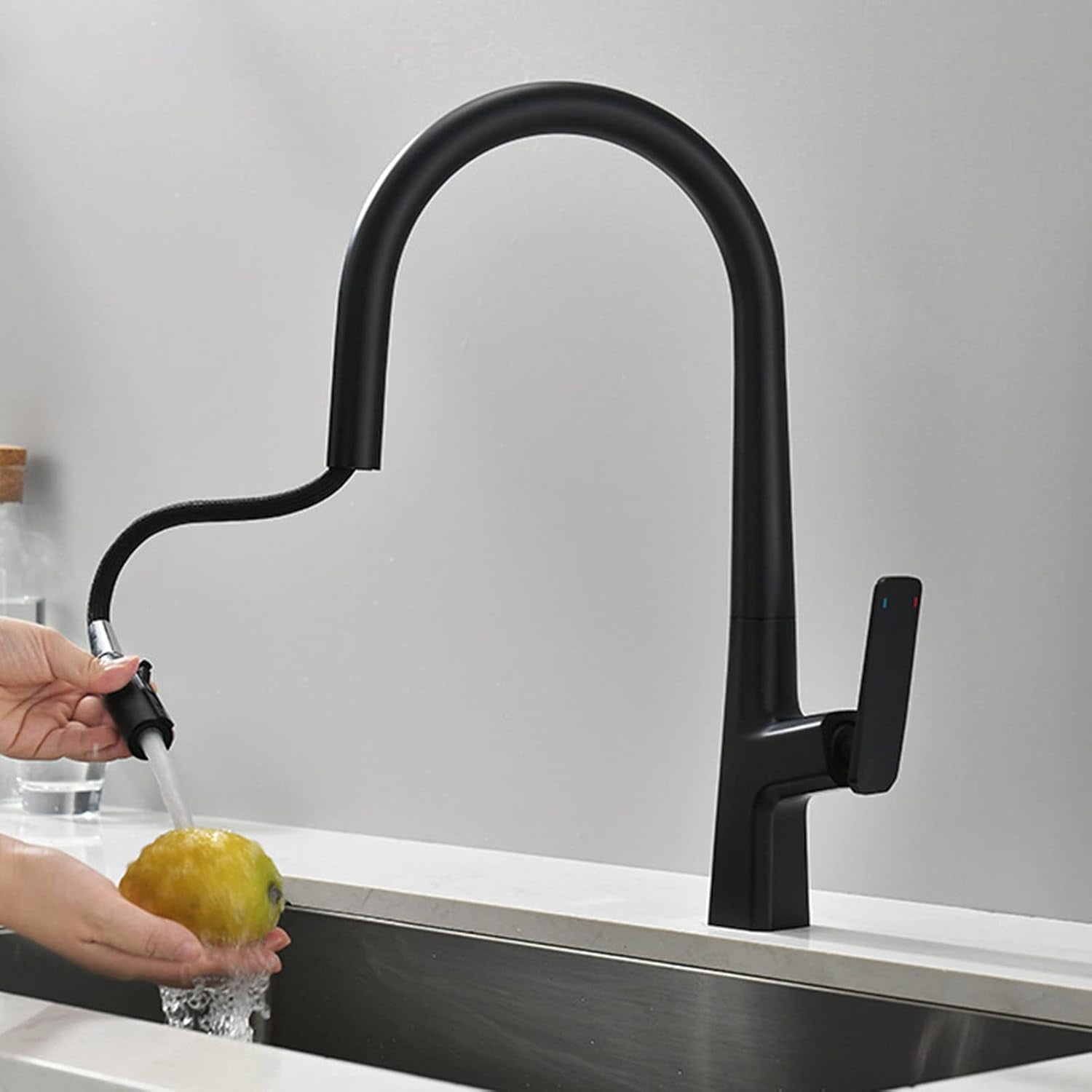 Kitchen Faucets with Pull Out Spray, Kitchen Sink Mixer Faucet Swivel ...