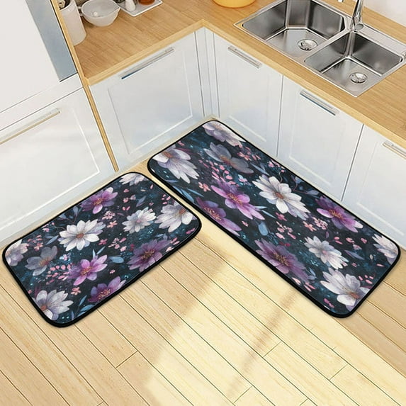 Kitchen Floor Mat 2 Sets Carpet Floor Mat Kitchen Mat Bathroom Mat Living Room Mat Bedroom Mat ...