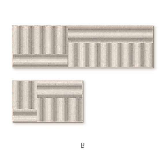 Kitchen Floor Mat Oil-proof Waterproof Wipeable Wash Free Long Strip ...