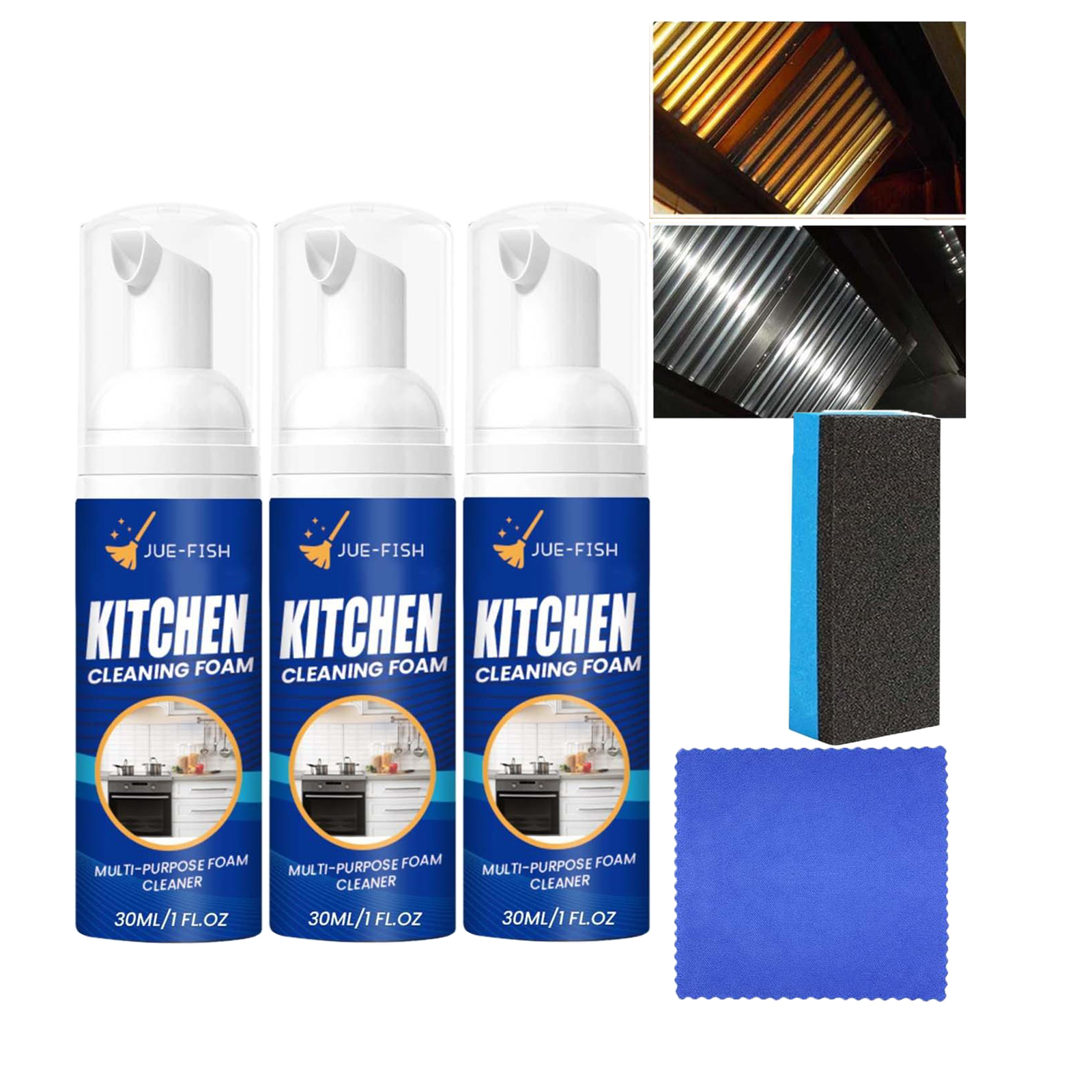 Kitchen Foam Cleaner, 2024 Upgraded All-Round Cleaning Kitchen Foam ...