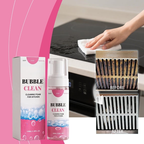 Kitchen Foam Cleaner, Powerful Oil Stain Remover for Range Hood Stove ...