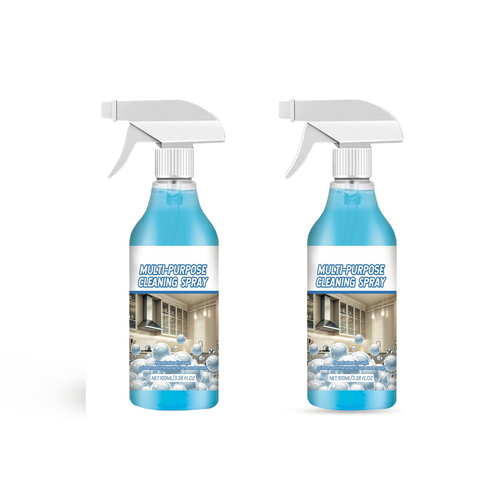 Kitchen Foam Cleaner Spray for Grease & Grime Removal, Heavy-Duty ...