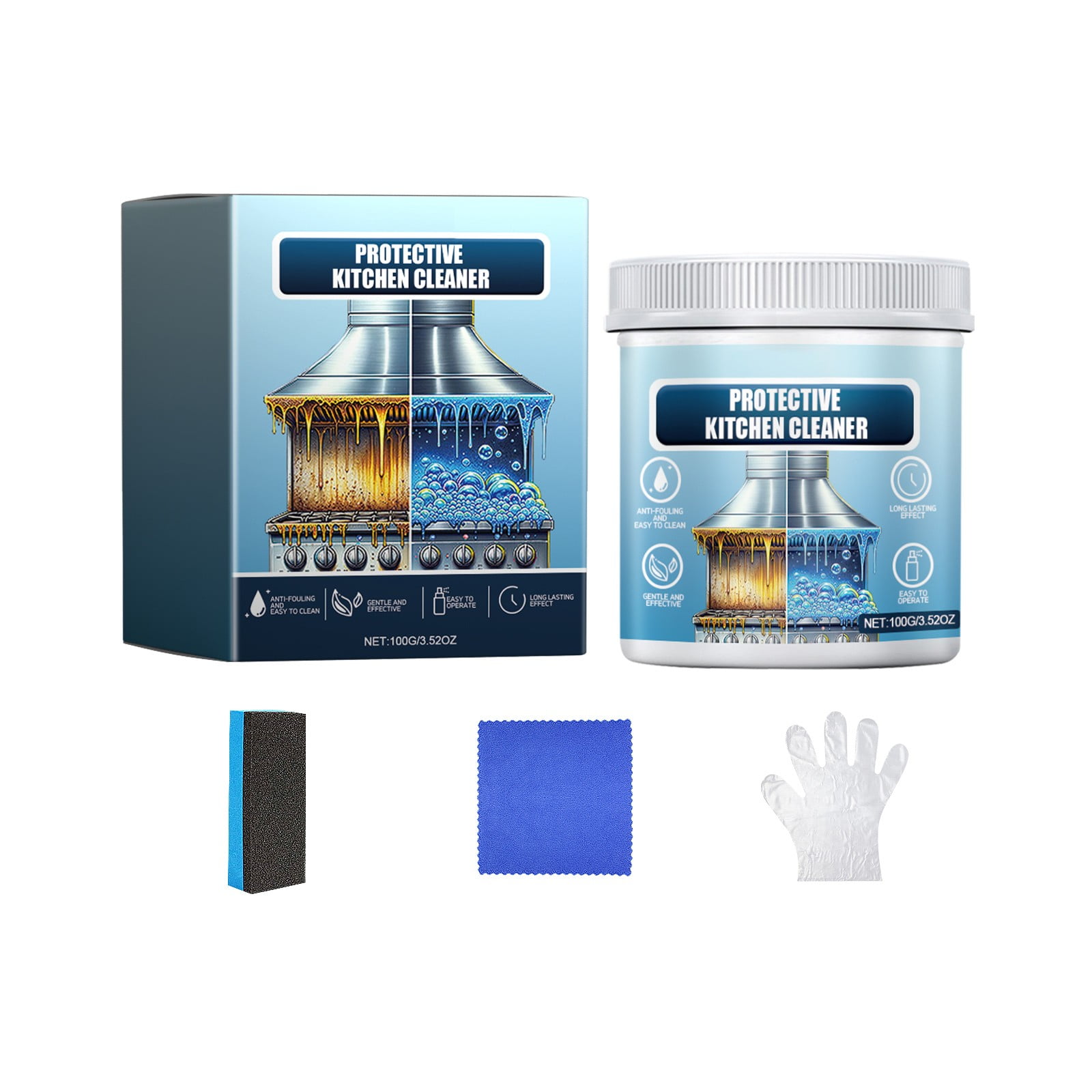 Kitchen Foam Detergent Spray Degreaser Disinfect Living Room Cleaner ...