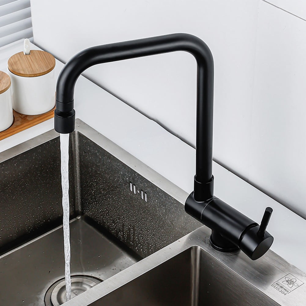 Kitchen Folding Faucet For Windshield 360° Swivel Folding Mixer Single ...