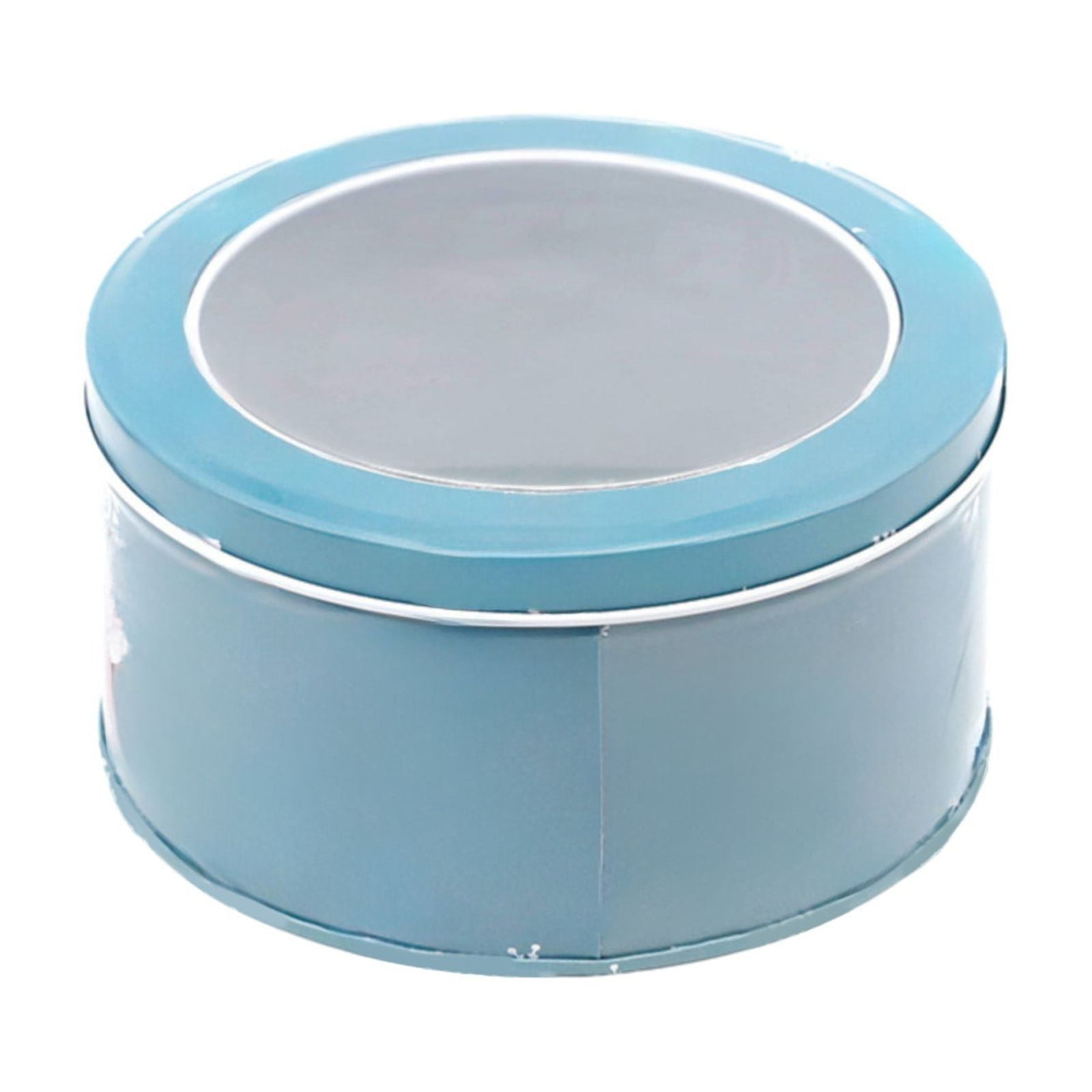 Kitchen Food Storage Containers Cookie Tin Round Containers With Window ...