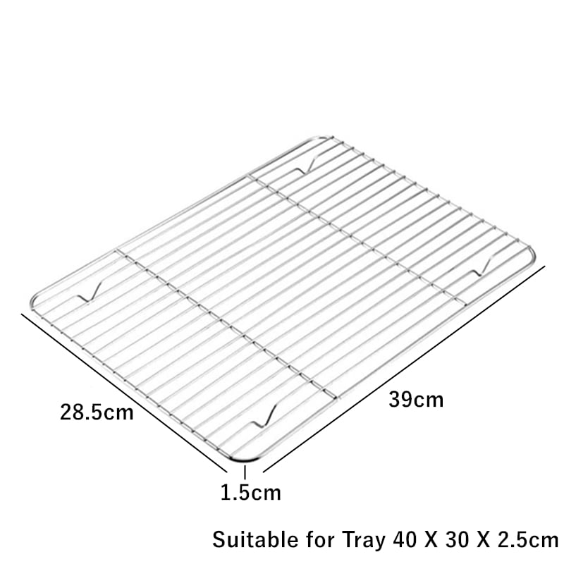 Kitchen Food Storage Tray Stainless Steel Serving Plates BBQ Steamed ...