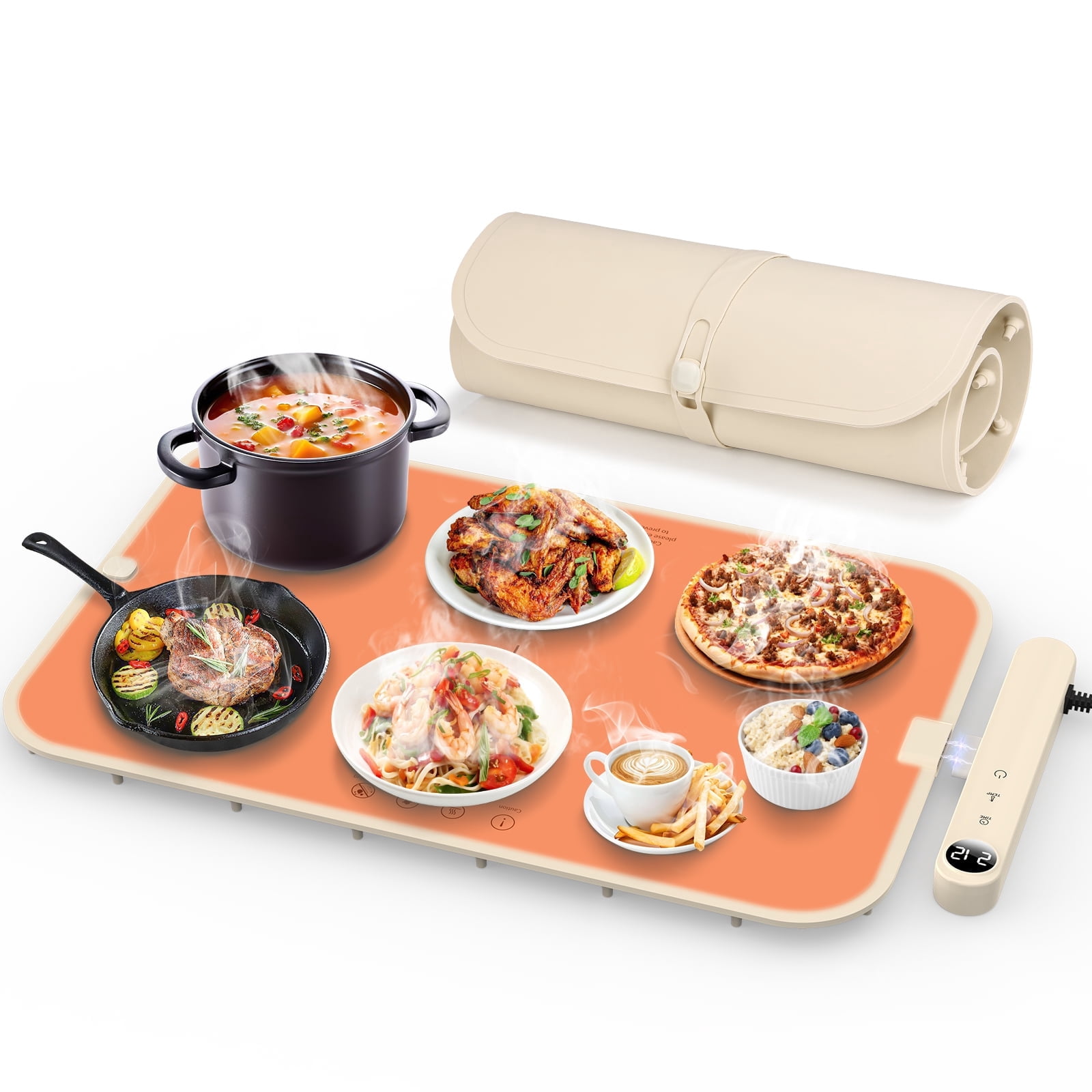 Kitchen Food Warming Mat,FurLove Upgraded Graphene Kitchen Silicone ...