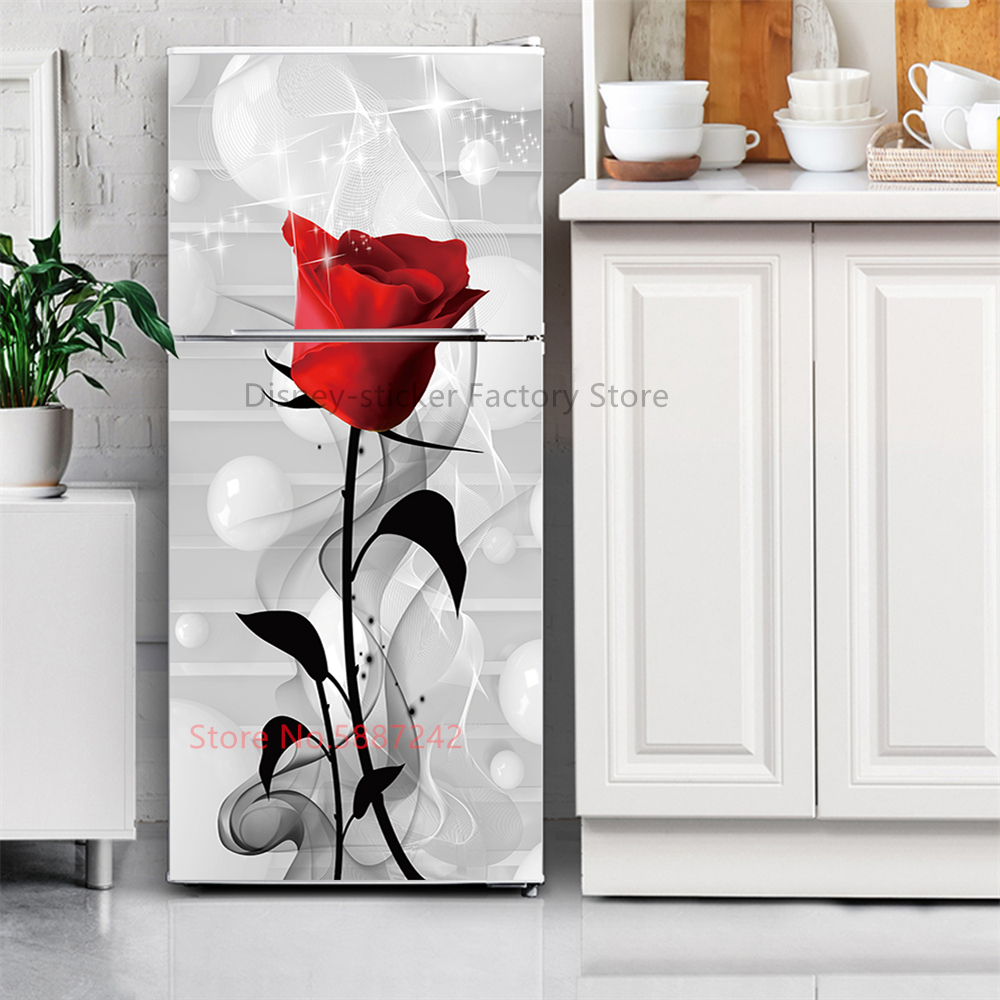 Kitchen Fridge Sticker Vinyl Refrigerator Wallpaper Full Covers Self ...