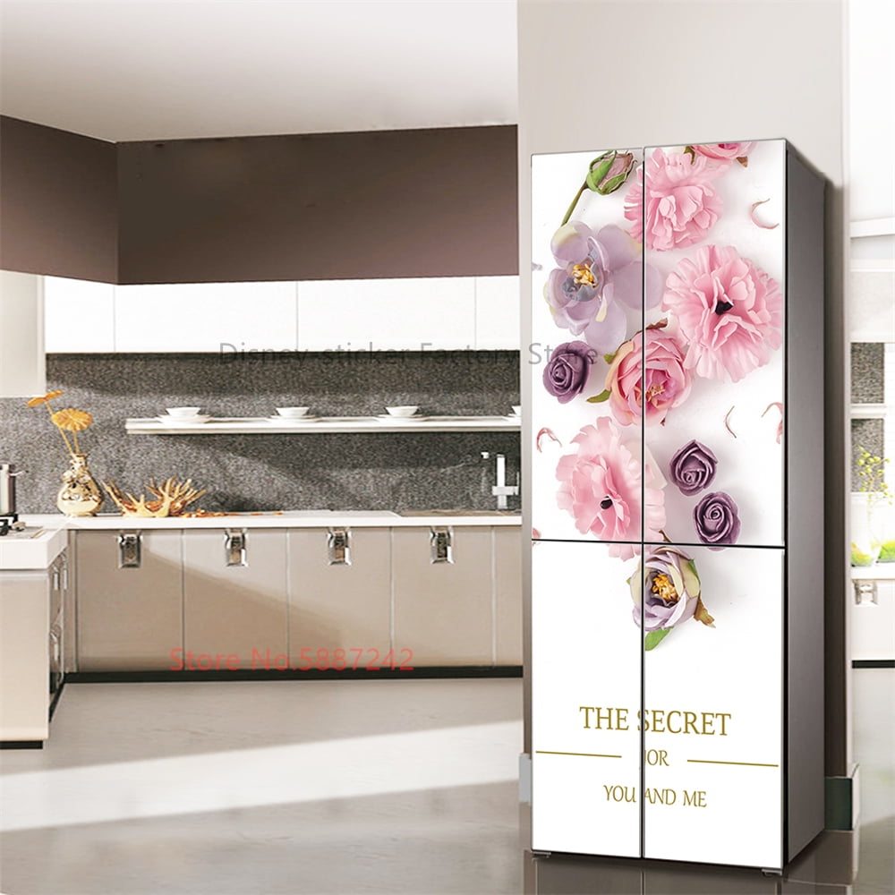 Kitchen Fridge Sticker Vinyl Refrigerator Wallpaper Full Covers Self ...