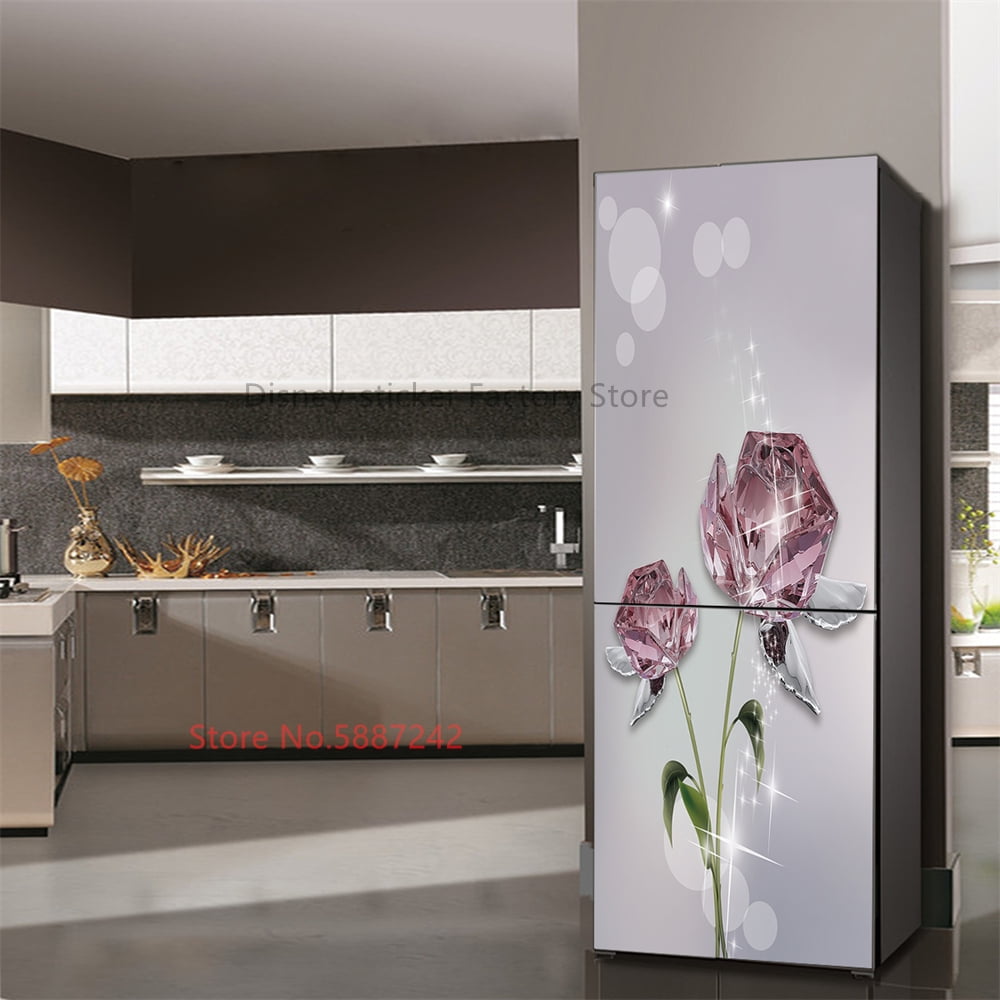 Kitchen Fridge Sticker Vinyl Refrigerator Wallpaper Full Covers Self ...