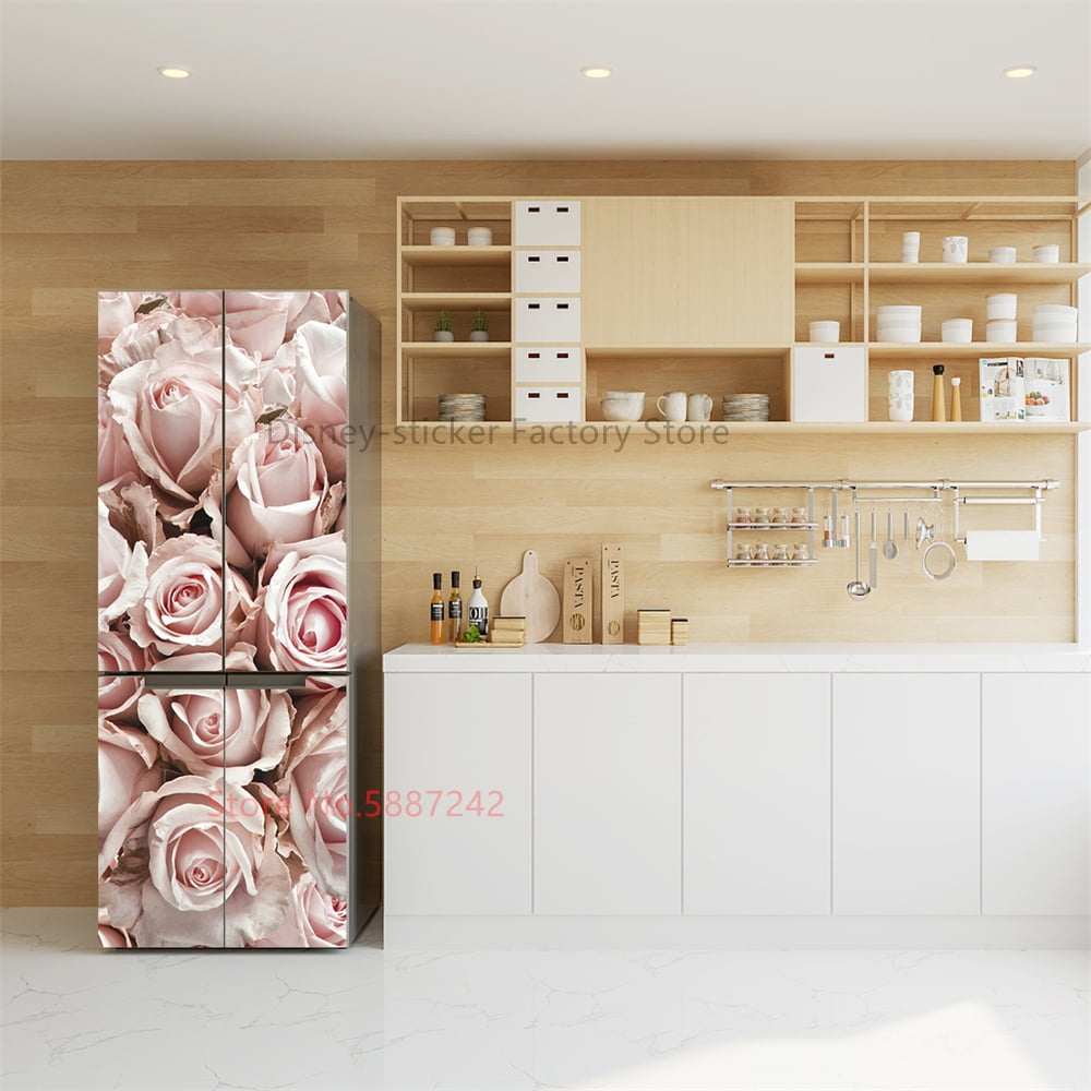 Kitchen Fridge Sticker Vinyl Refrigerator Wallpaper Full Covers Self ...