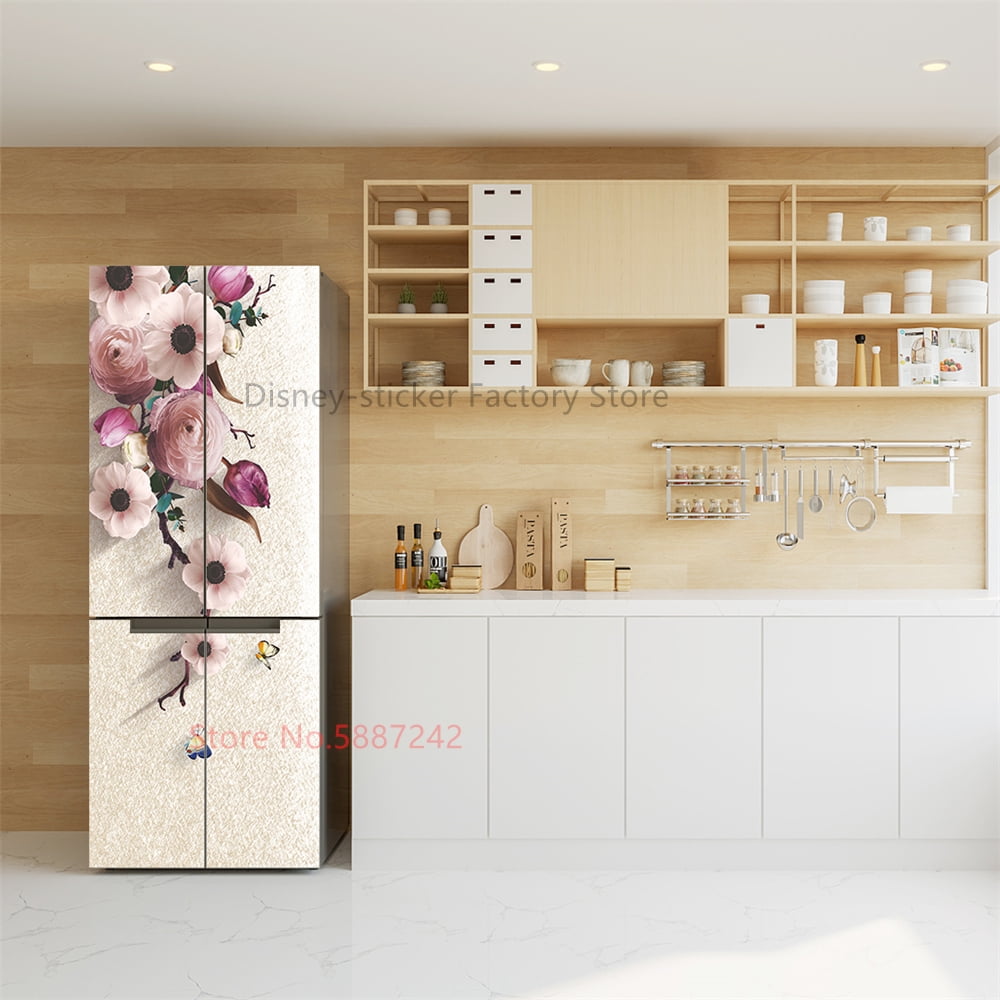 Kitchen Fridge Sticker Vinyl Refrigerator Wallpaper Full Covers Self ...