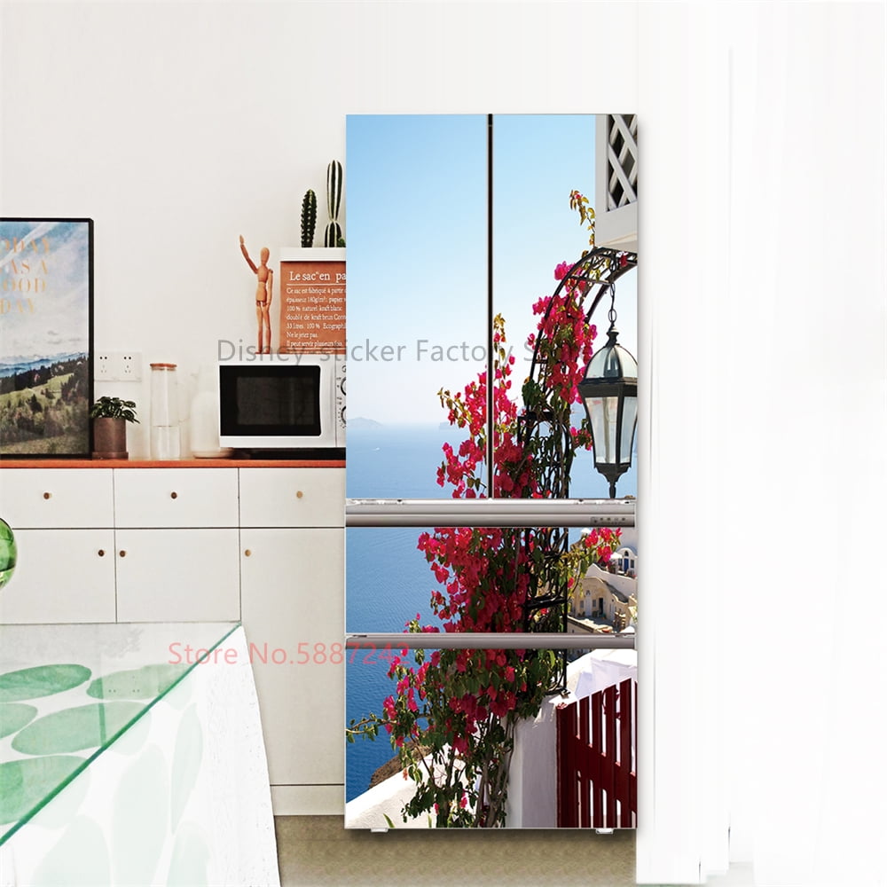 Kitchen Fridge Sticker Vinyl Refrigerator Wallpaper Full Covers Self ...