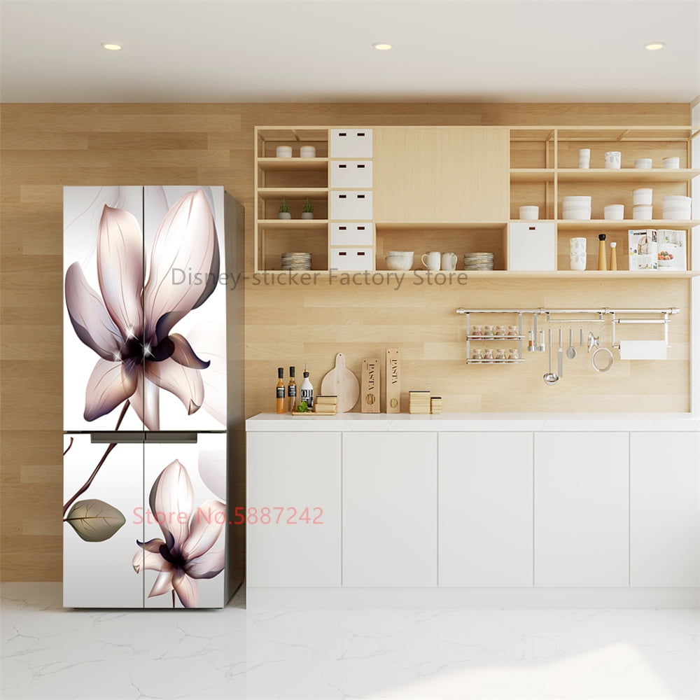 Kitchen Fridge Sticker Vinyl Refrigerator Wallpaper Full Covers Self ...