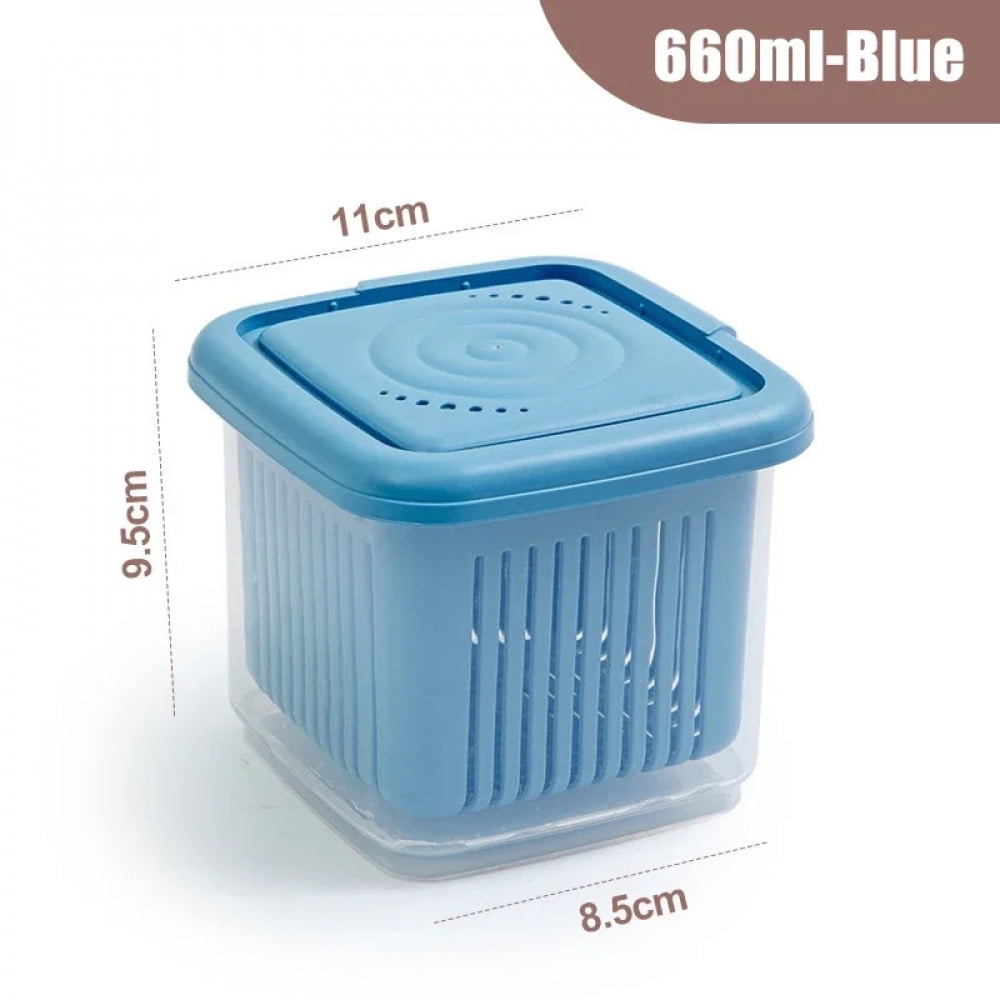Kitchen Fruits Vegetables Storage Box Fridge Ginger Scallion Onion ...