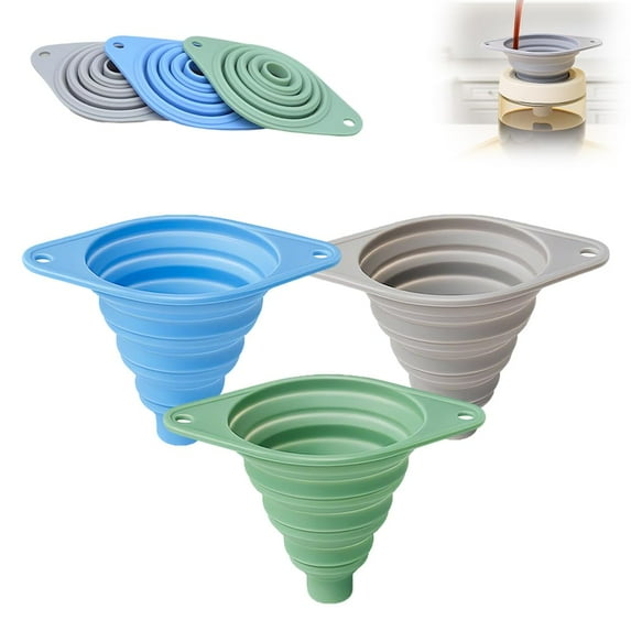 Kitchen Funnel Set 3 Pack, 2025 New Funnels for Kitchen Use Filling ...