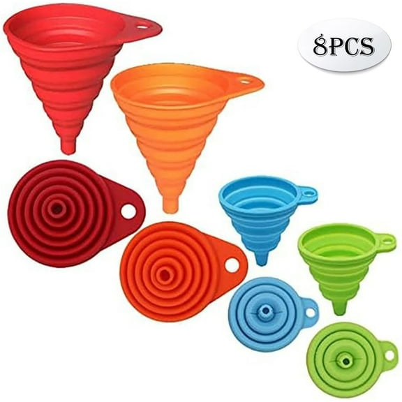 10Pcs Foldable Kitchen Funnel under $5! kkbbma Kitchen Funnel Foldable ...