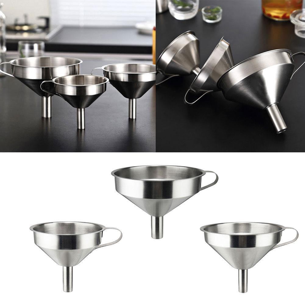 Kitchen Funnel Stainless Steel Funnel Large Cooking Oil 15Cm YIWEI ...