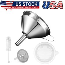 Bottiful Home Twist-on Plastic Funnels Set of 2 for 24mm & 28mm Bottles ...