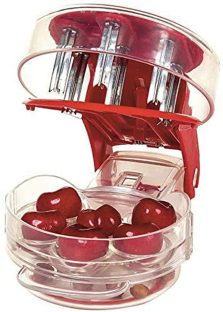 Kitchen Gadget Stainless Steel Cherry Pitter Tool - 6 Cherries at Once ...