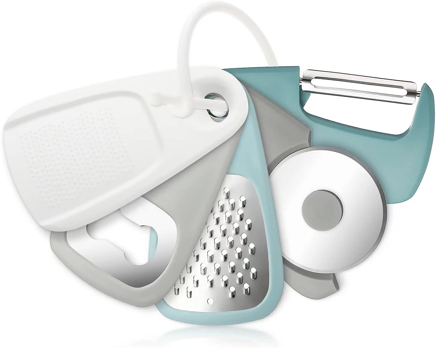 Kitchen Gadgets Set, 5PCS Cooking Utensils Set Cheese Grater, Bottle ...