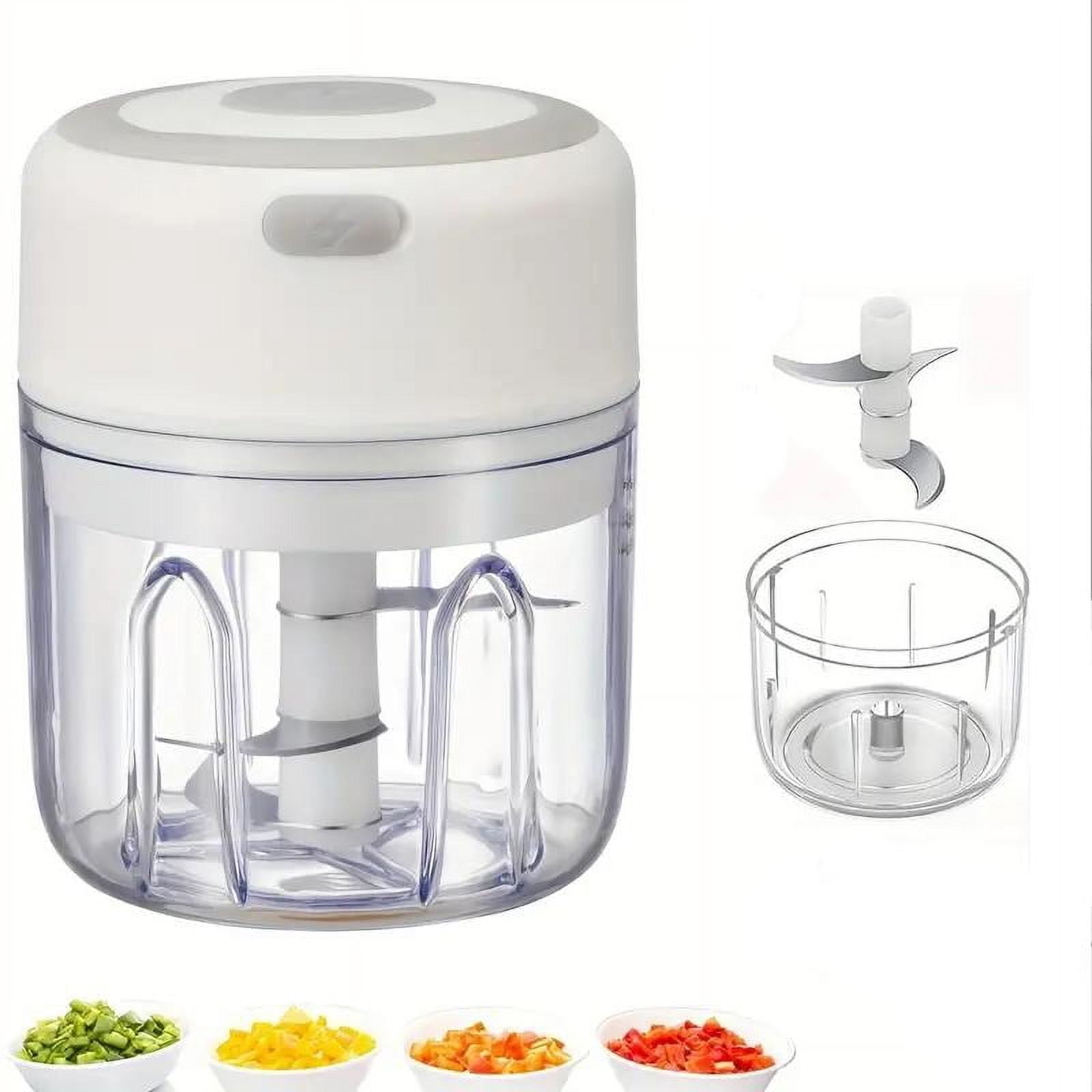 Kitchen Garlic Mixer, Electric Shredder, USB Rechargeable Cooking ...