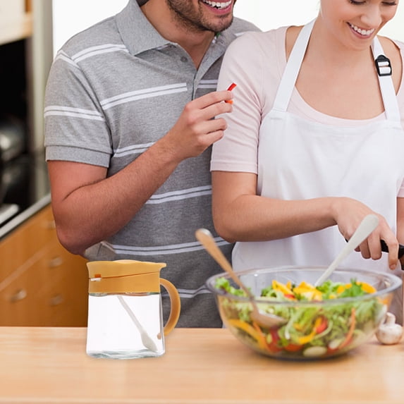 Kitchen Glass Spice Jars with Leak Proof Seal - Airtight Seasoning ...