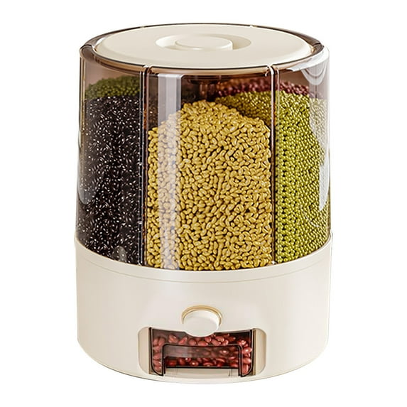 Kitchen Grain Dispenser Storage Container with Swivel Base ...