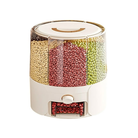 Kitchen Grain Dispenser Storage Container with Swivel Base ...