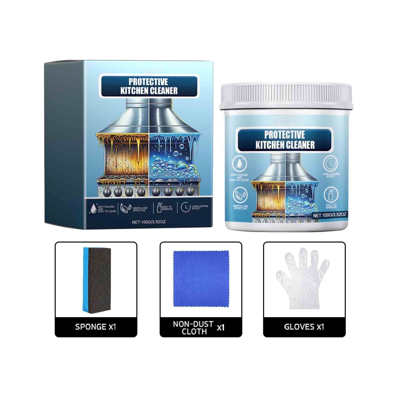 Kitchen Grease Cleaner Powder, Quick Oil Stain Remover, Ingredients ...