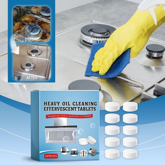 Kitchen Grease Cleaning Tablets – Effortlessly Dissolve Heavy Oil ...