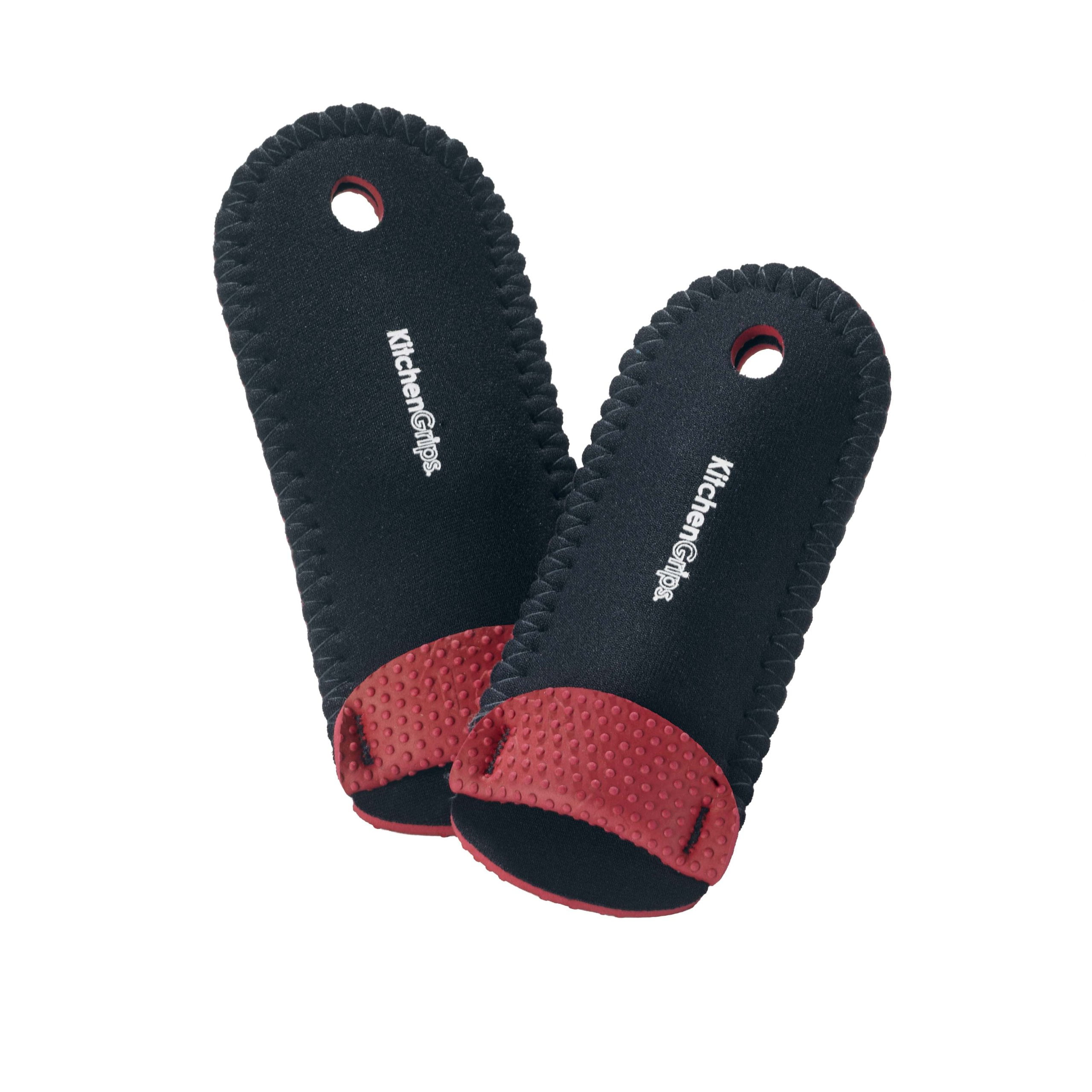 Kitchen Grips 2 Piece Deluxe Pan Handle Holder Set, Red/Black - Walmart.com