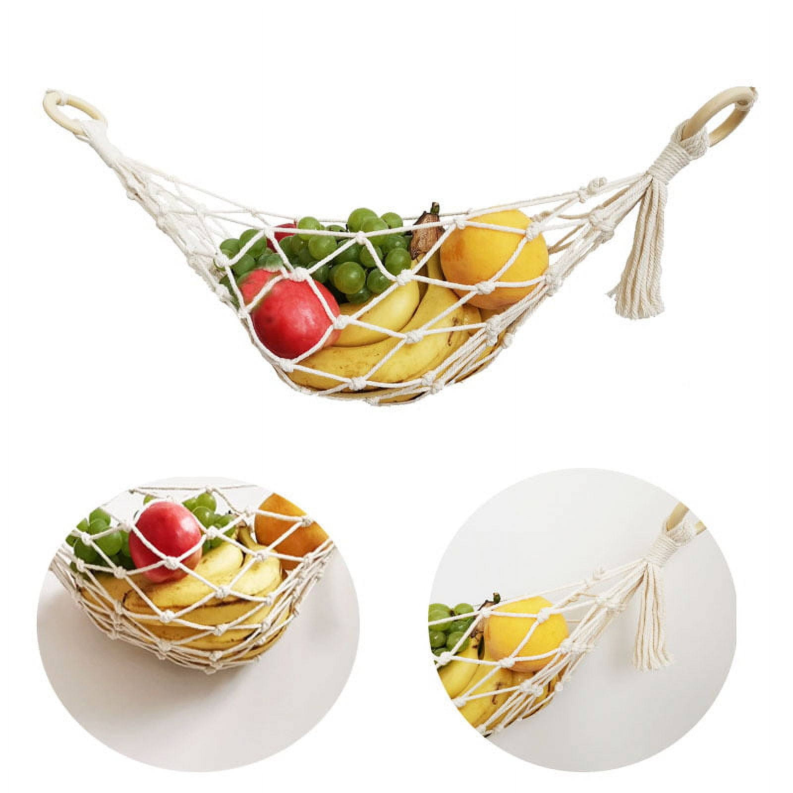 TABLZONE Hanging Storage Basket Cotton Beige 1Pack - Walmart.com