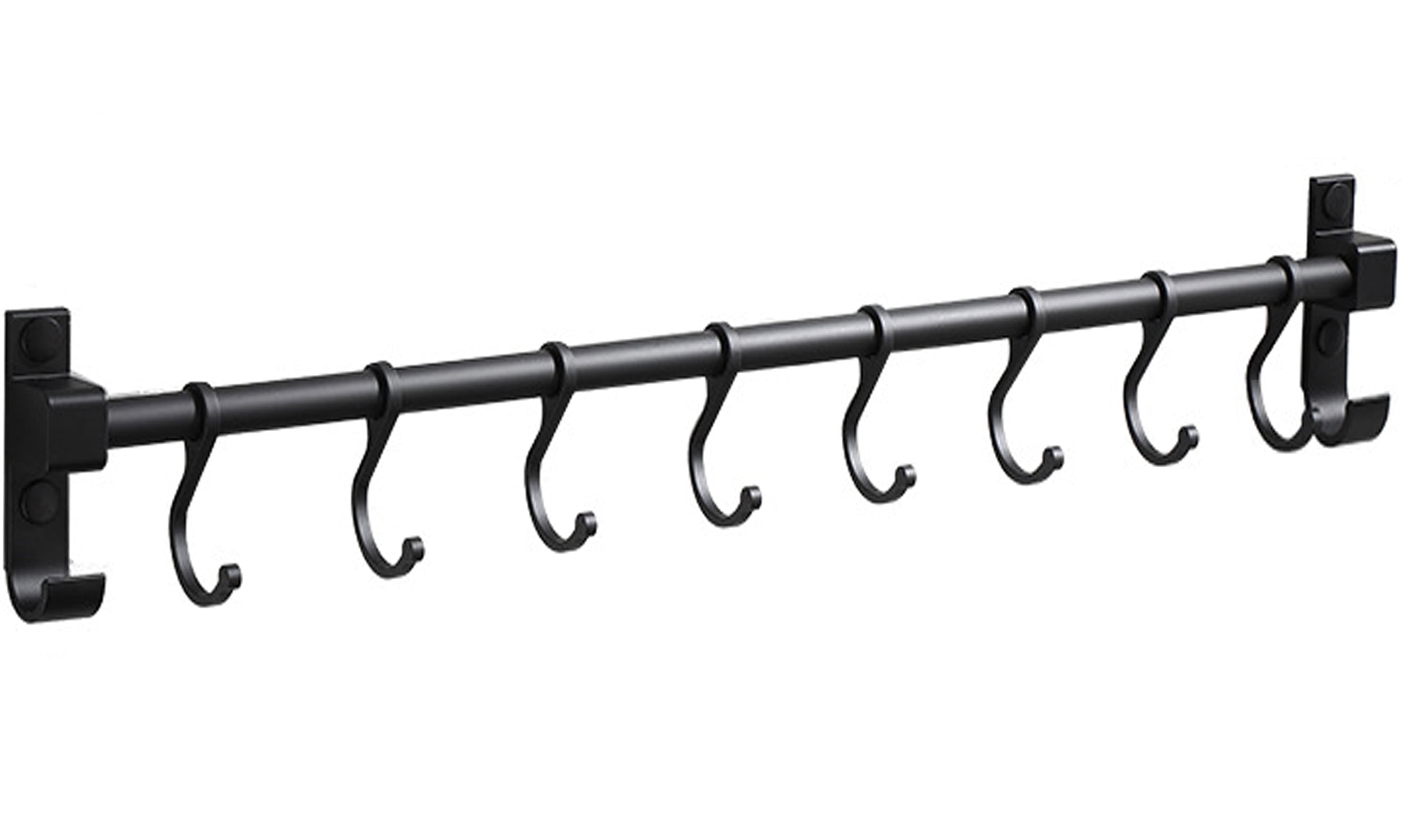 Kitchen Hanging Rod Pot Rack, Domaci 19.7 inch Kitchen Wall Mounted Pan ...