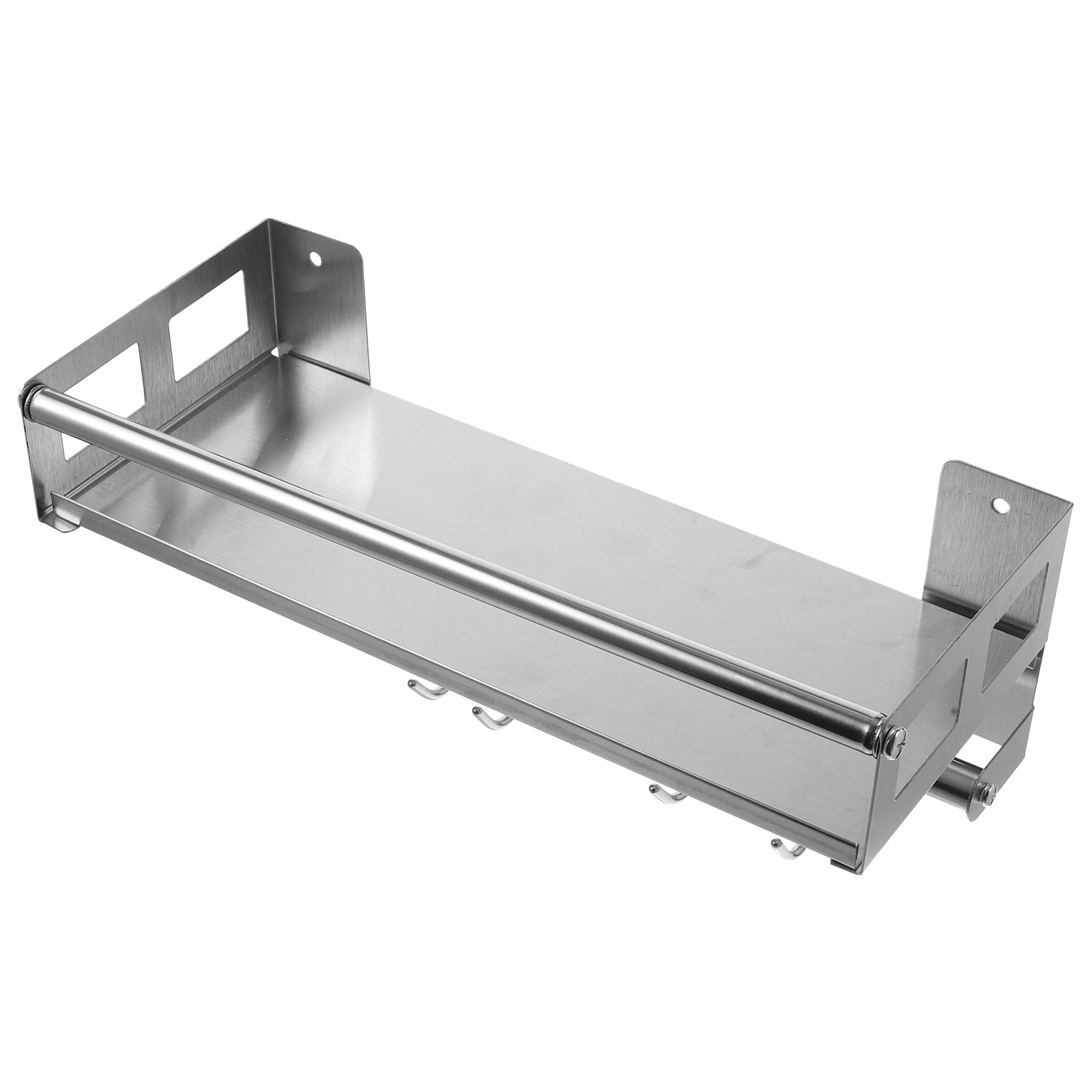 Kitchen Hanging Shelf Spatula Storage Bracket Stainless Steel Hook ...