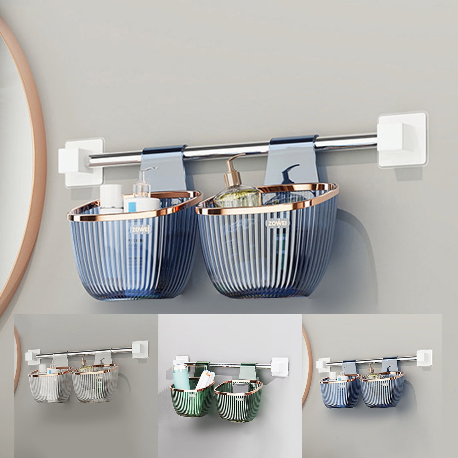 Kitchen Hanging Storage Basket | Wall Mounted Garlic Onion Ginger ...