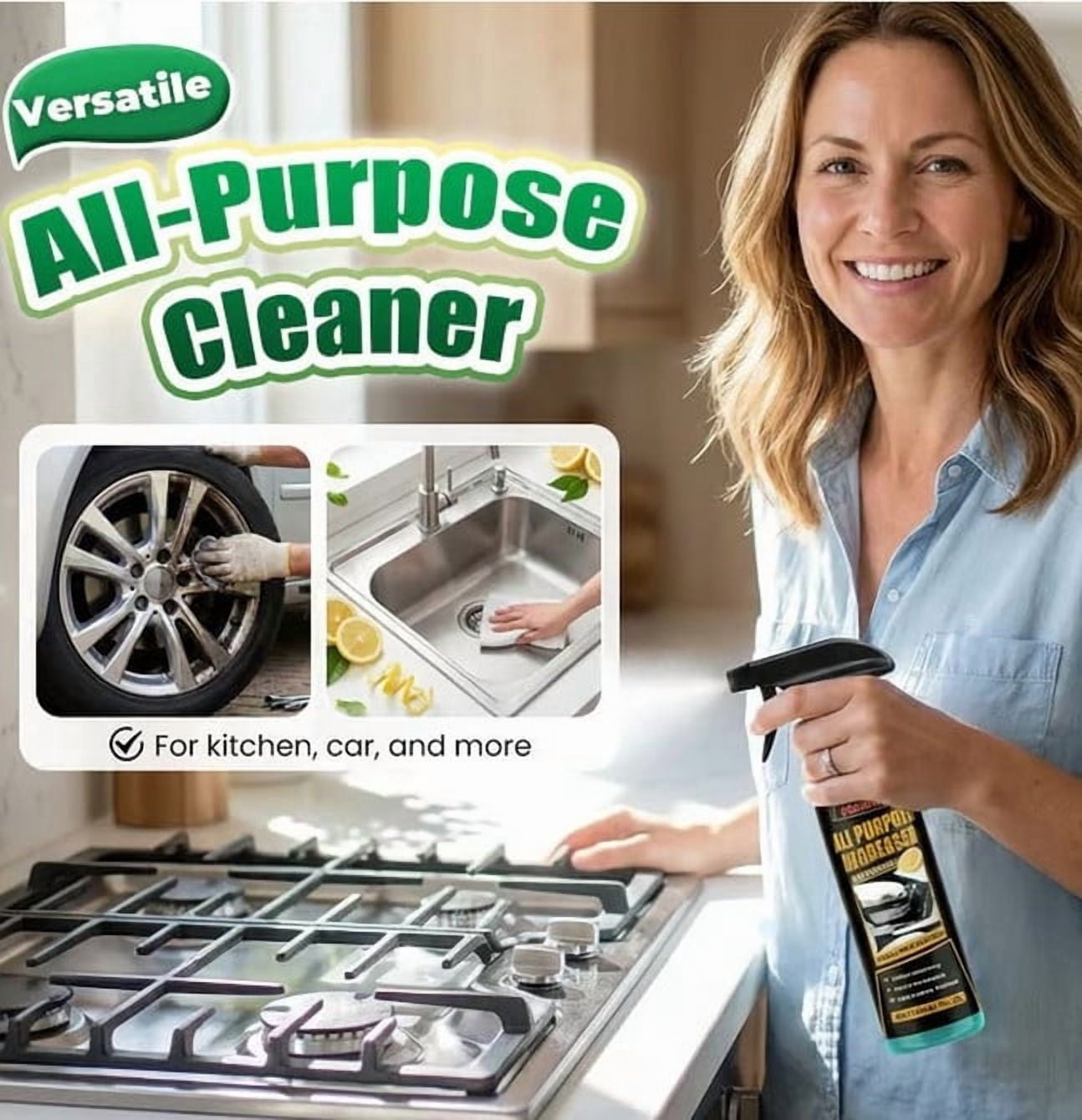 Kitchen Heavy Grease Cleaner Degreaser Spray Cooktop Range Hood ...