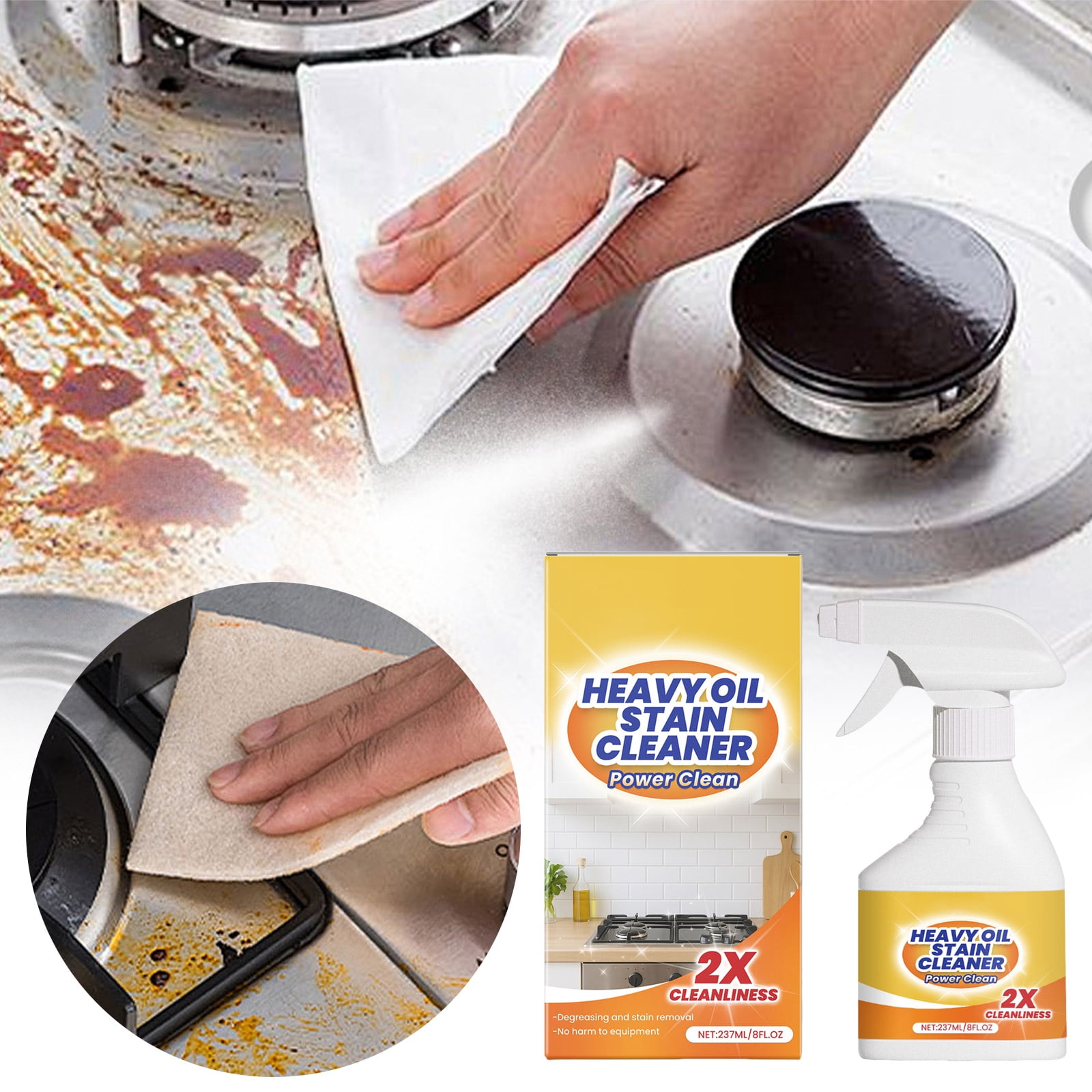 Kitchen Heavy Oil Cleaner, 2025 Upgrade All Purpose Kitchens Heavy Oil Cleaning Agent, Grease ...