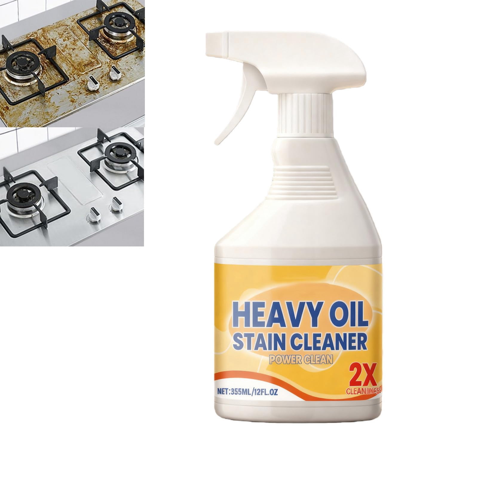 Kitchen Heavy Oil Cleaner Spray, Multi-Surface Degreaser with Fast ...