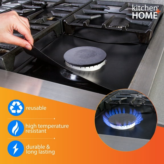 Ailezt Stove Burner Cover, Double-Thick Reusable Non-Stick Heat ...