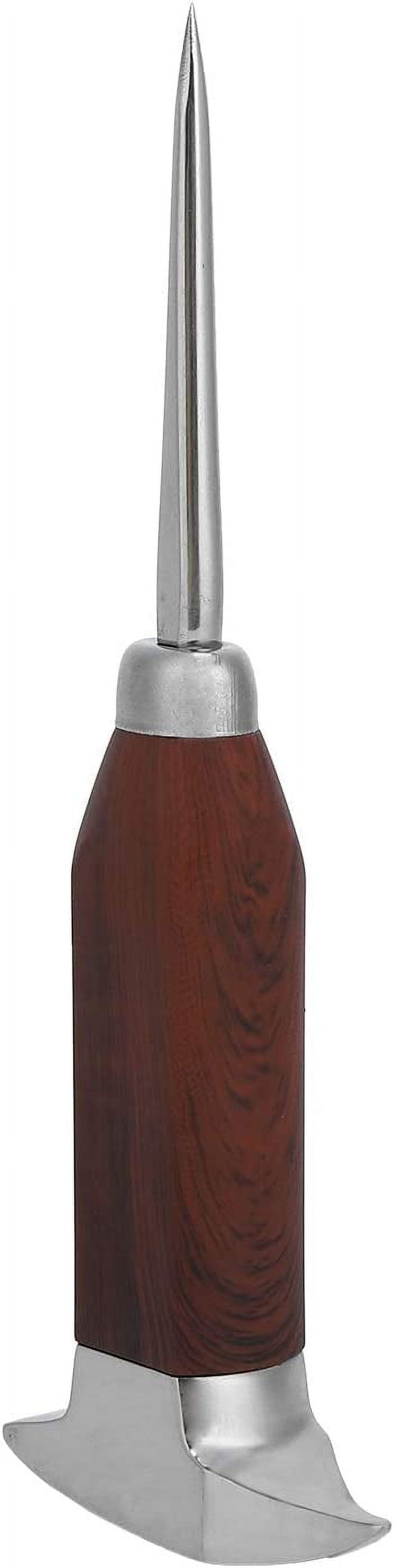 Kitchen Ice Pick, Stainless Steel with Wood cone carving fork round ...