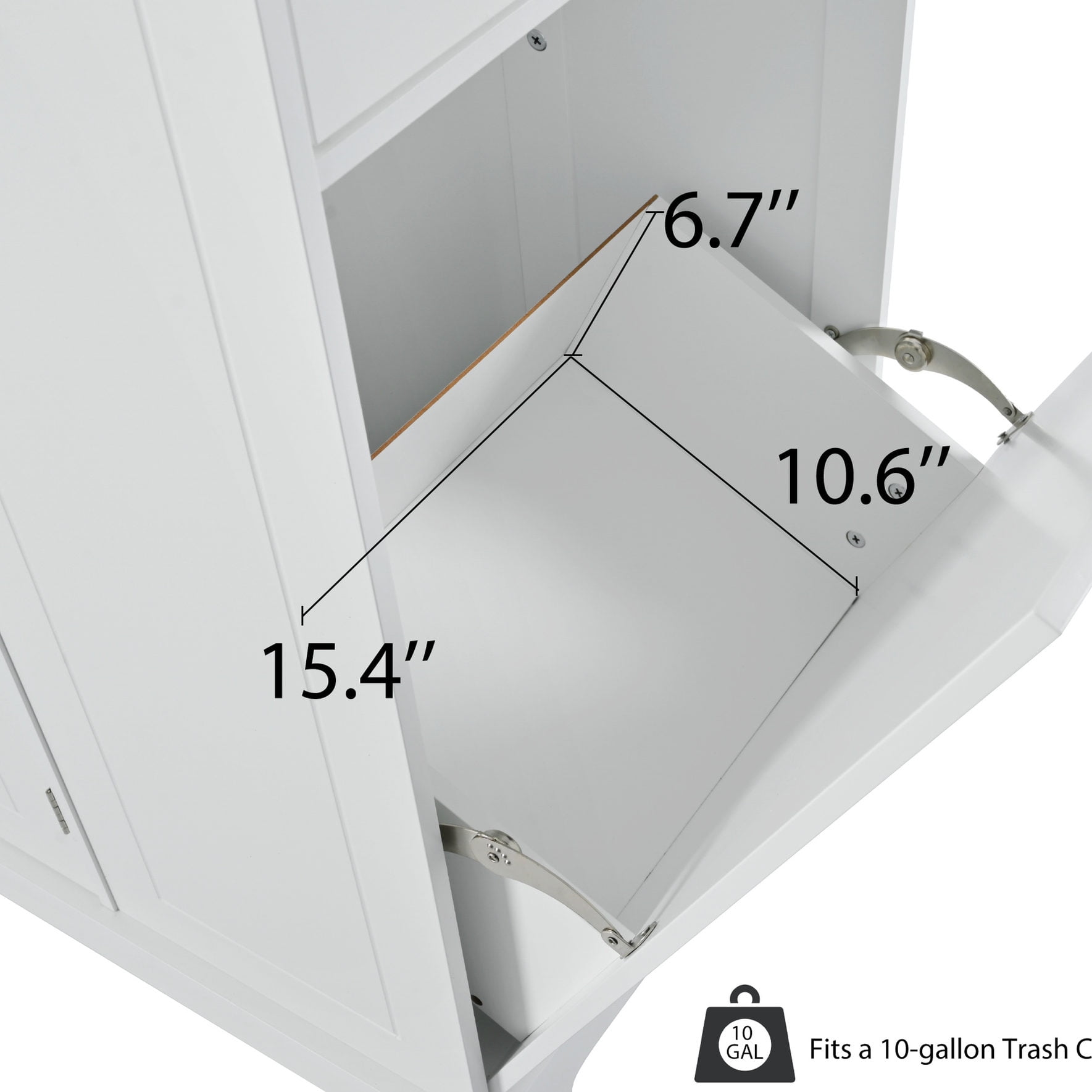 Kitchen Island Cart / CARB Phase II MDF, 5 Universal Wheels, 2 Lockable ...