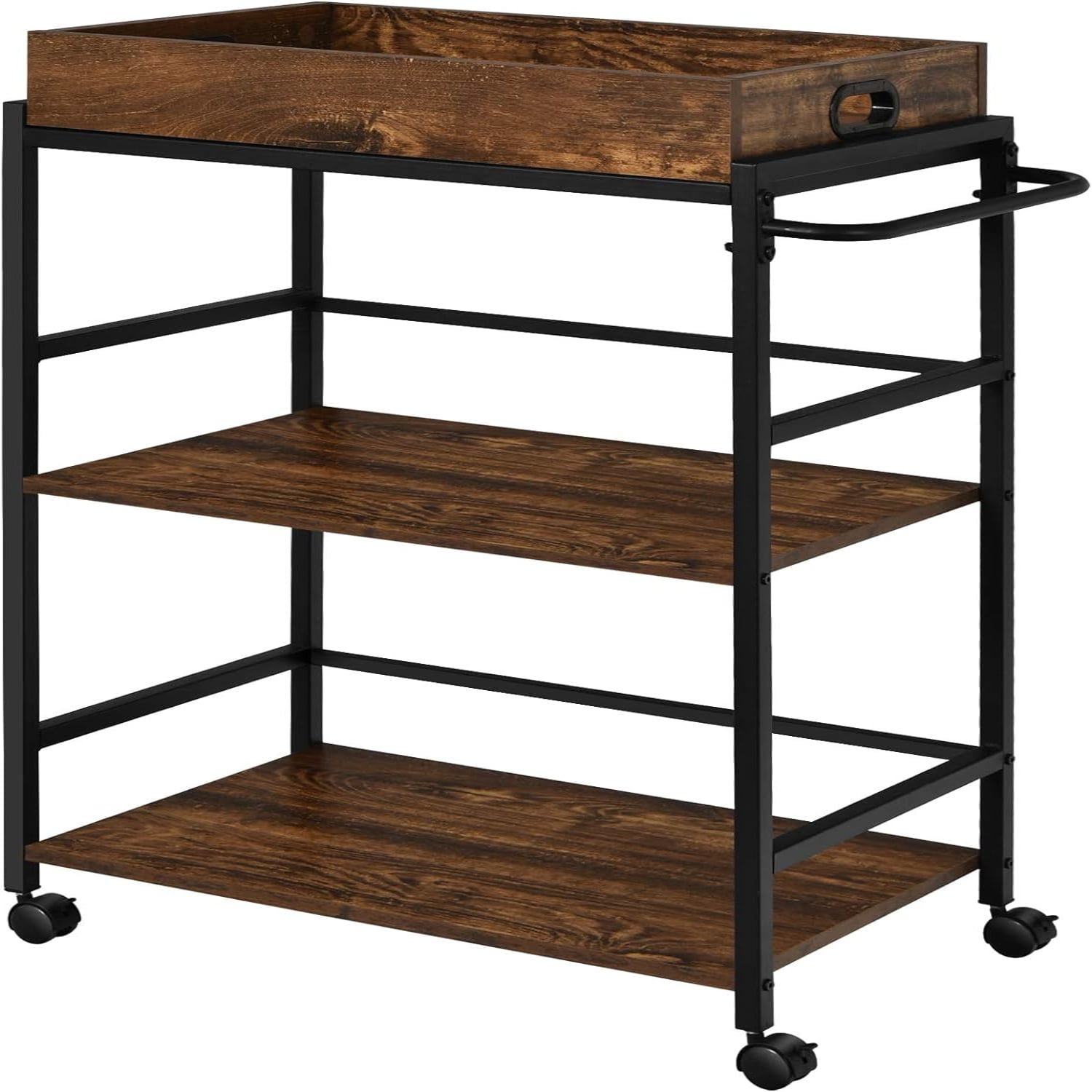 Kitchen Island Cart Industrial Cart on Wheels Rolling Kitchen Service ...